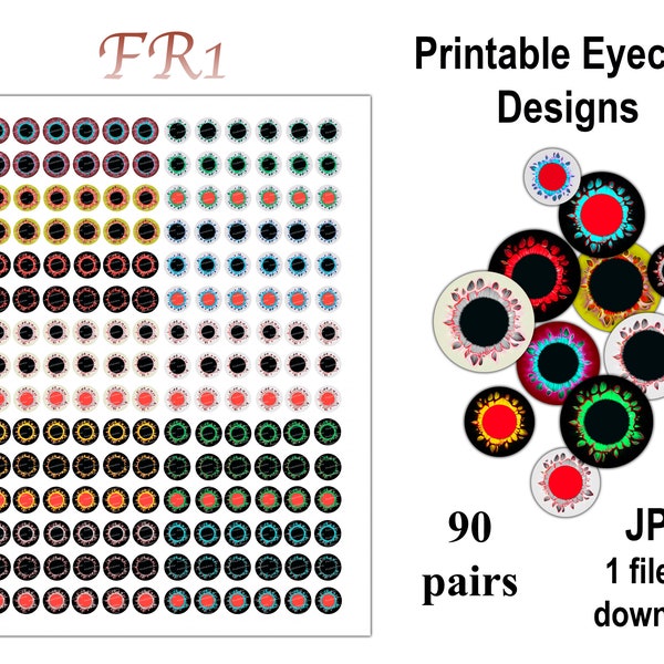 Printable Eyes - Etsy