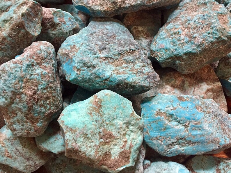 High Grade Kingman Arizona Natural Turquoise Rough 1 Lb - Etsy