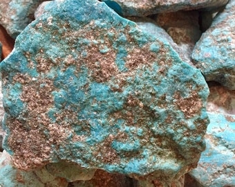 High Grade, Kingman Arizona Natural Turquoise Rough Lapidary Rough ...