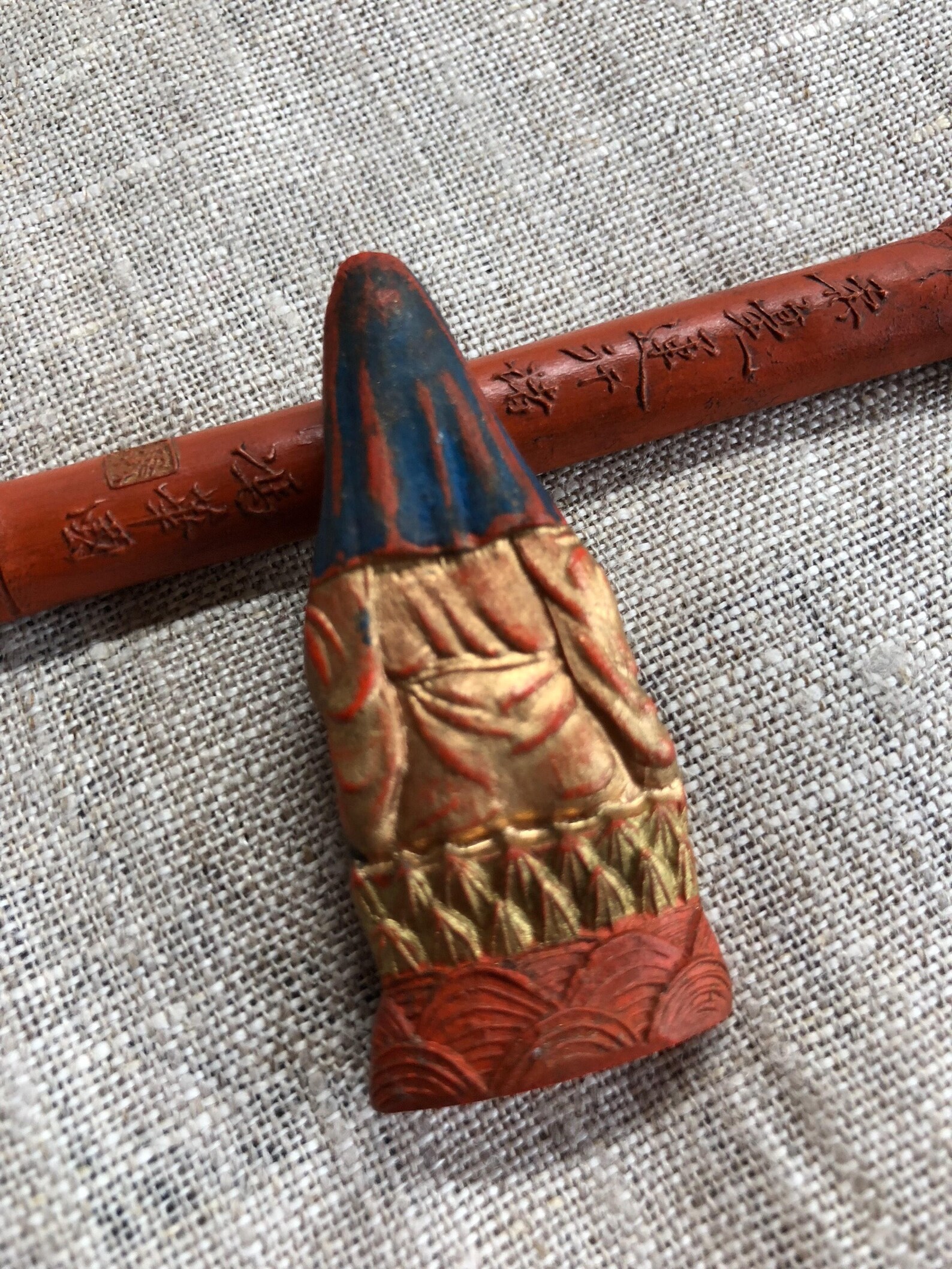 Vintage Goddess of Mercy (guanyin) Cinnabar Ink Stick - Etsy