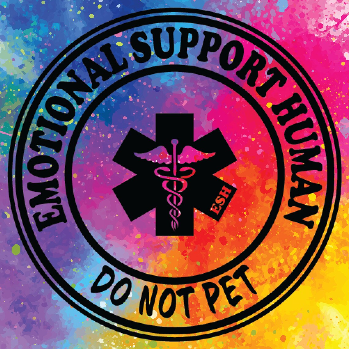 Emotional Support Human - Digital Cut File Cricut, Silhouette - Instant ...