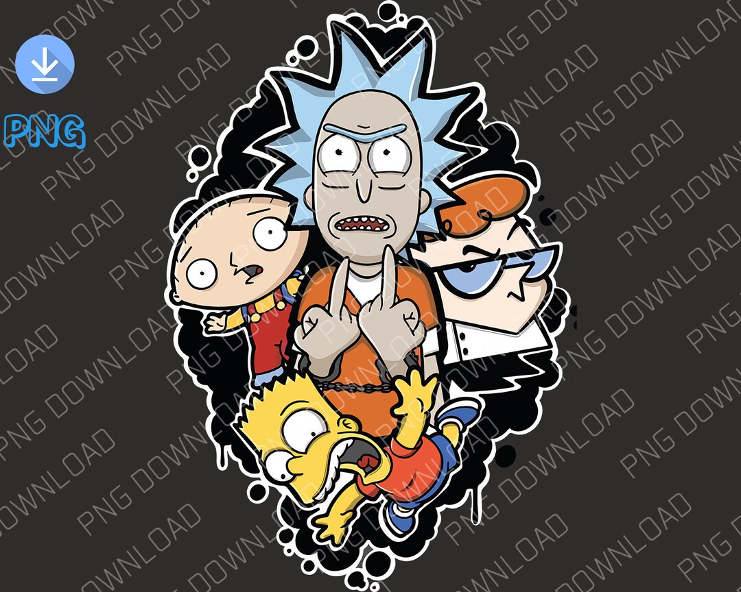 Sticker Funy Rickd Dowload Png - Etsy
