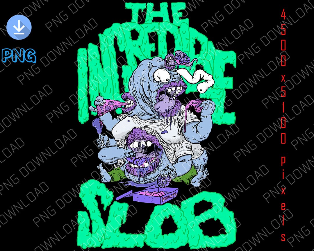 The Incredible Slob Shirt Design Prints Dowload Png - Etsy