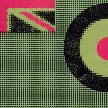 3 Colour Riso Halftone MOD Flags Using Pink, Blue and Black Inks - Etsy