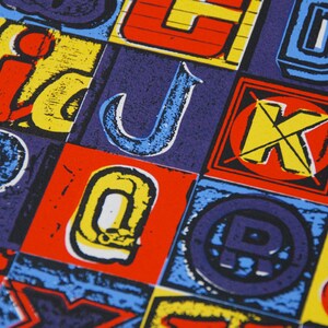 A - Z Vernacular Alphabet 5 Colour Limited Edition Screenprint - Etsy