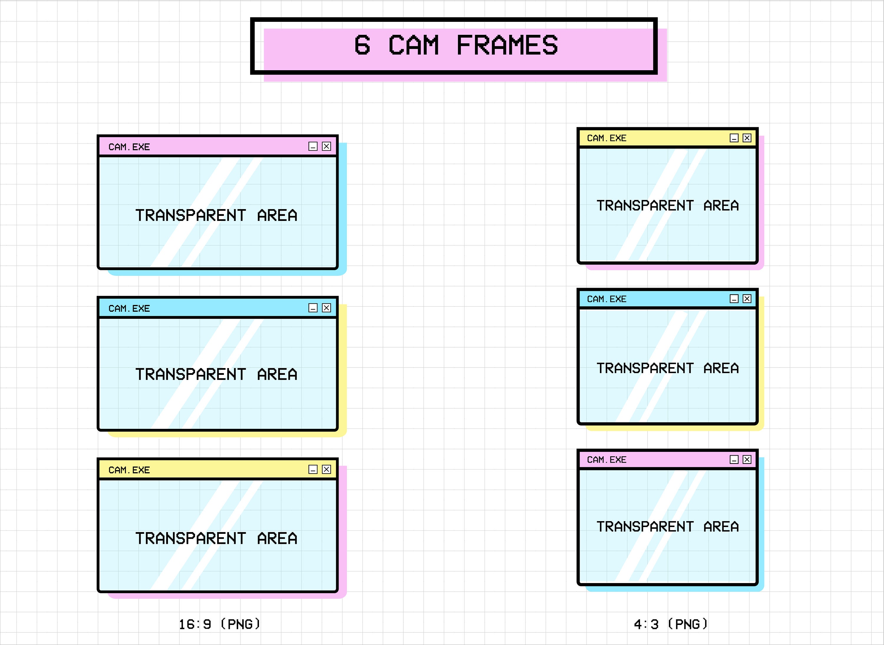 Animated Twitch Stream Overlay Package Pastel Colorblock - Etsy UK