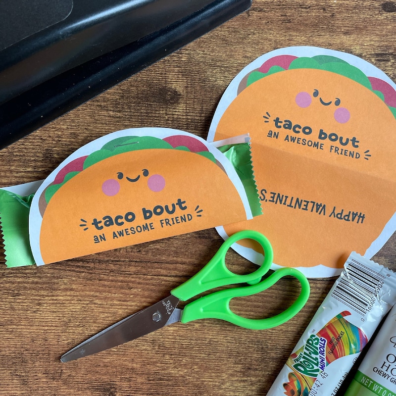 Taco Valentine Card - Etsy