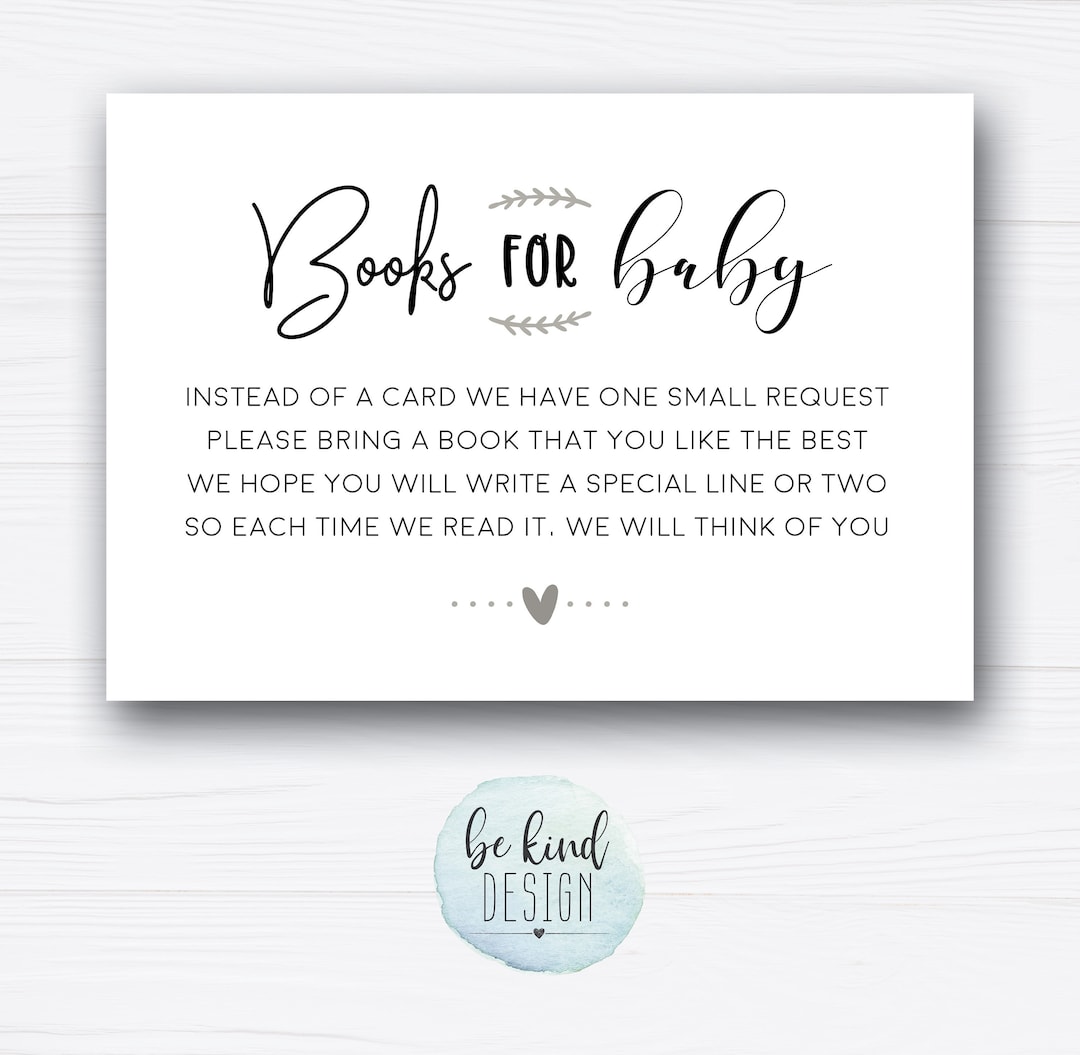 Books for Baby, Book Request, Book Instead of a Card, Baby Shower ...