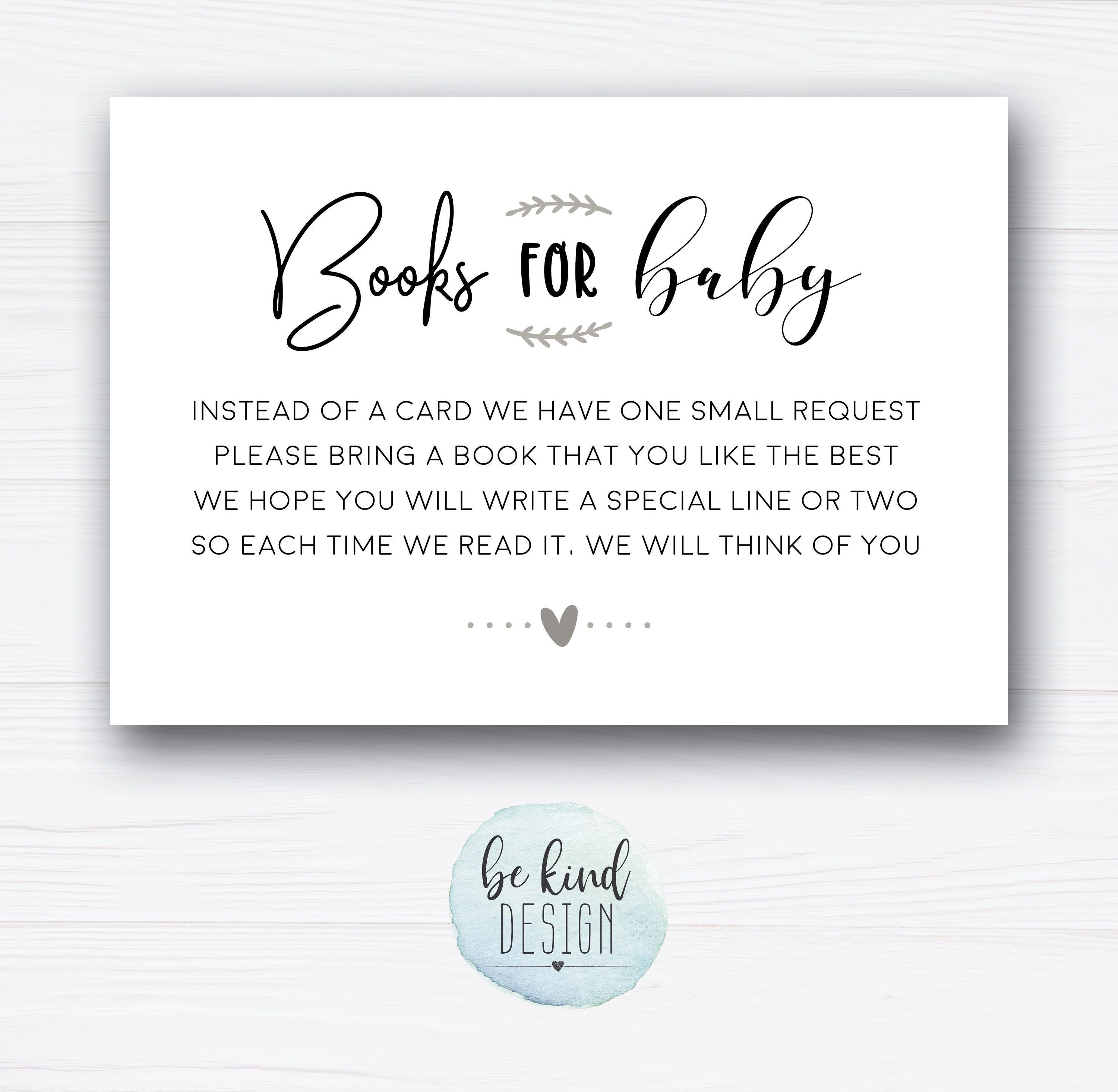 Books for Baby, Book Request, Book Instead of a Card, Baby Shower ...