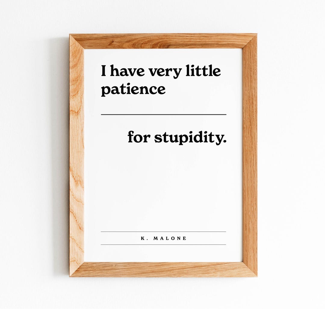 Office Art, Very Little Patience for Stupidity, the Office, Funny ...