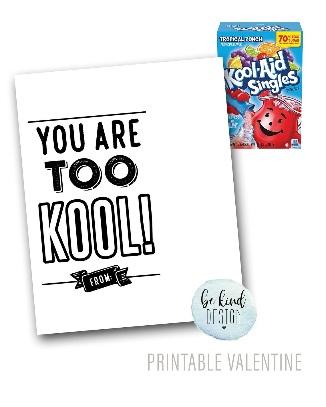 Cute Valentine Kool-aid Kool-aid Packet Classroom Candy - Etsy