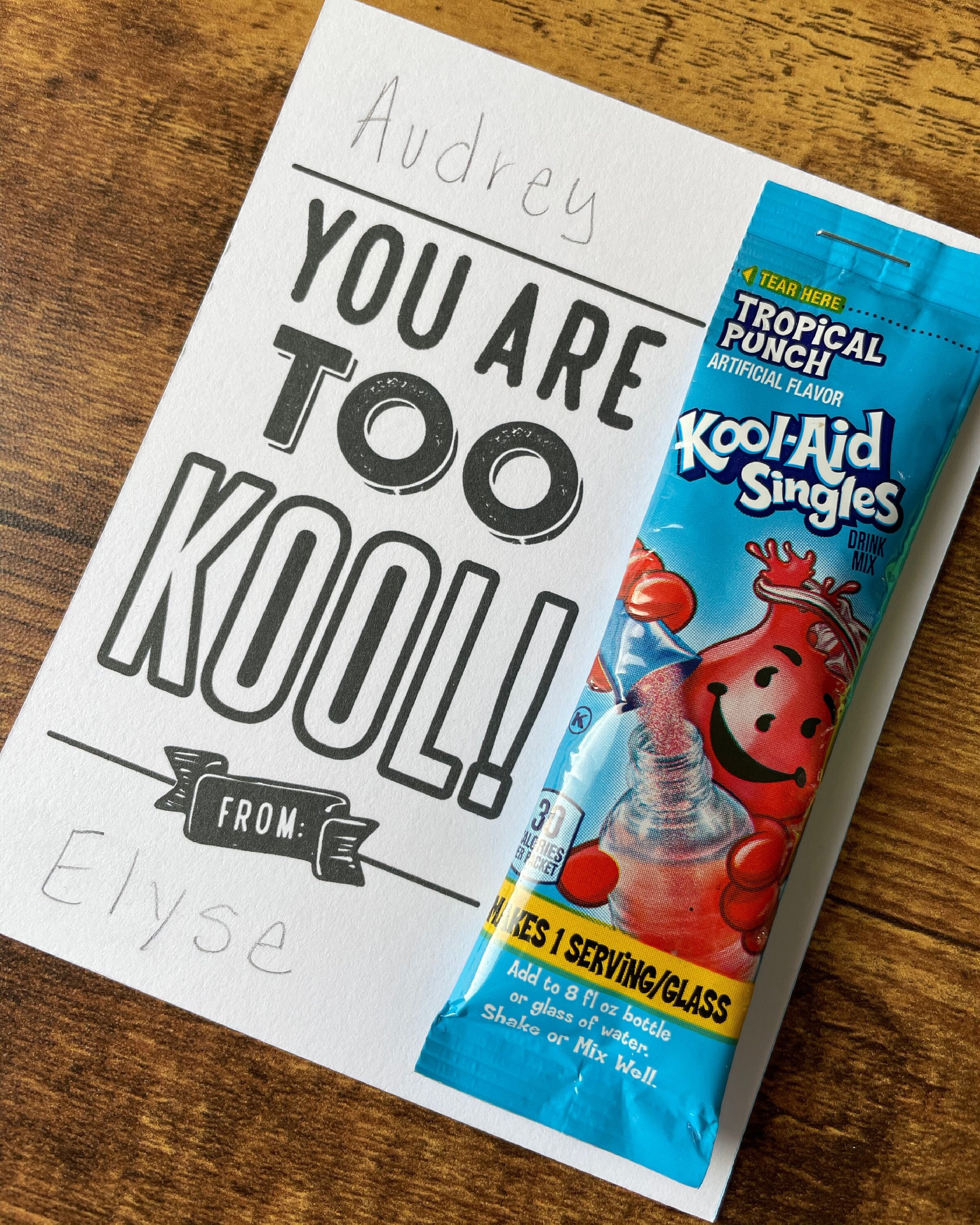 Cute Valentine, Kool-aid, Kool-aid Packet, Classroom, Candy Alternative ...