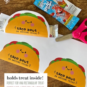 Valentine Printable With Child's Name, Taco Bout an Awesome Friend ...