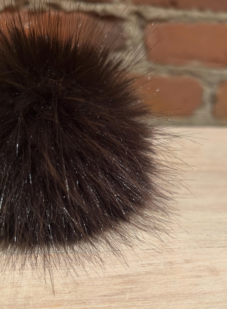 Brown Beaver Faux Fur Hat Pom Pom, 3.5-inch - Etsy