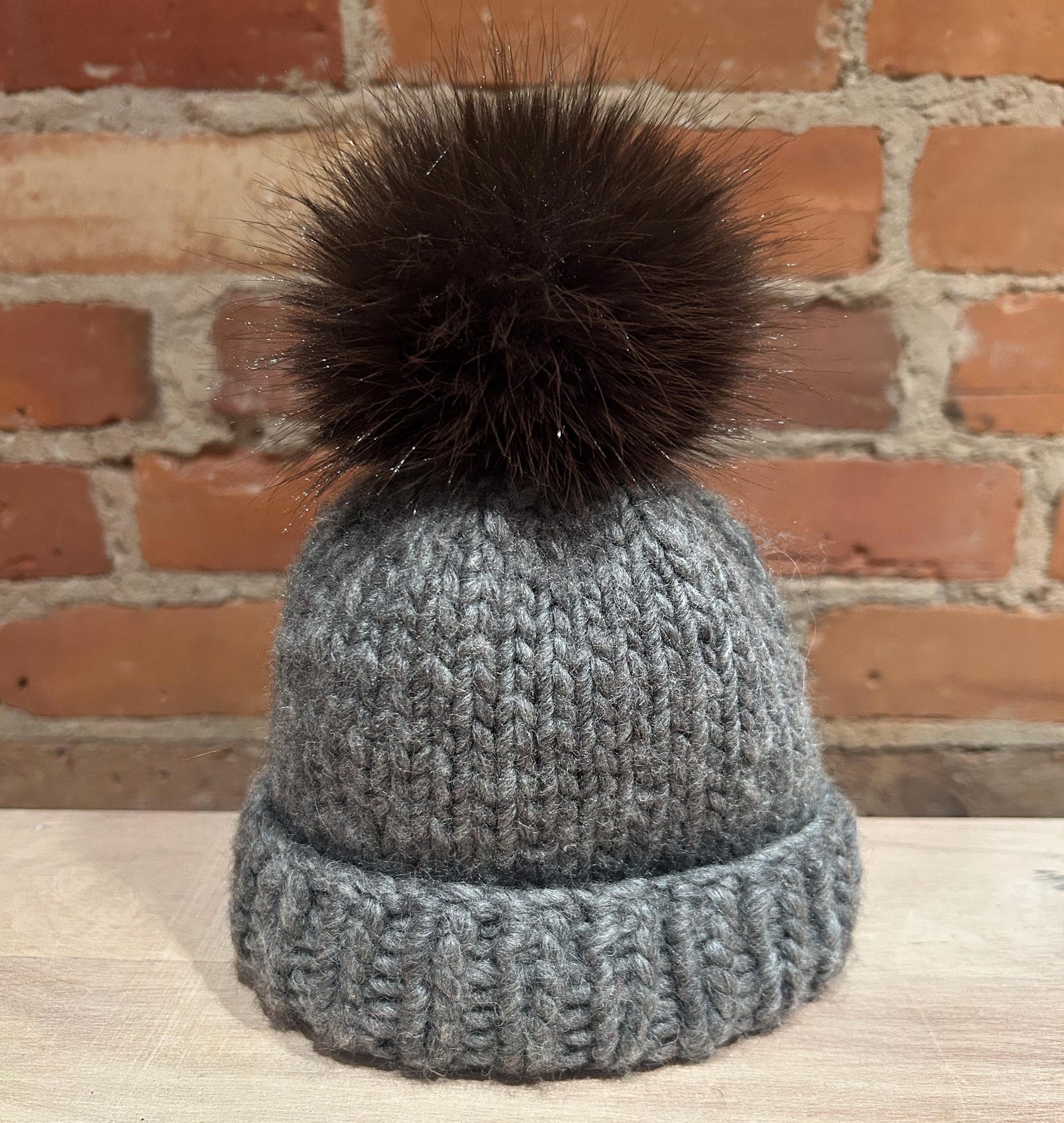 Brown Beaver Faux Fur Hat Pom Pom, 3.5-inch - Etsy