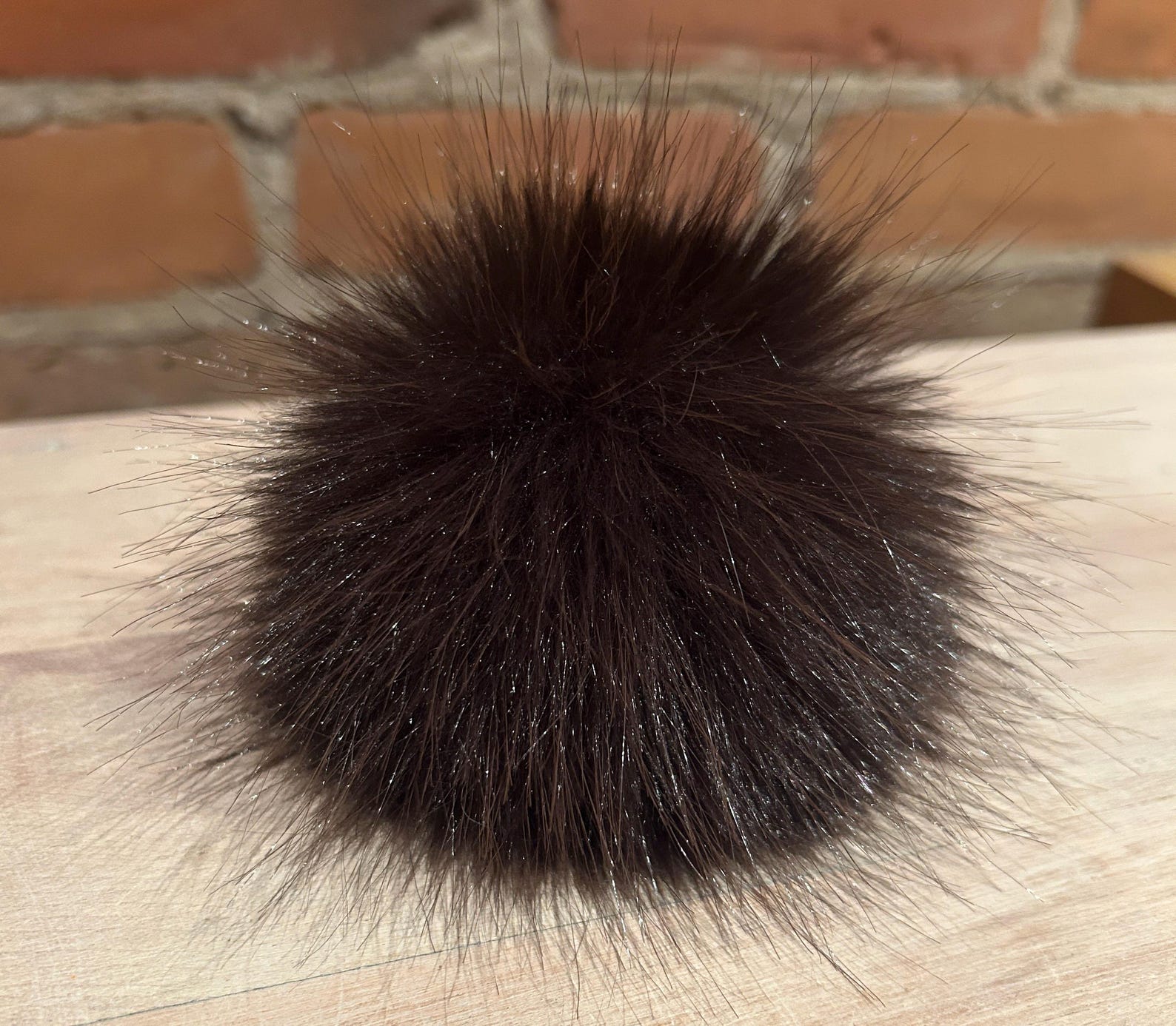 Brown Beaver Faux Fur Hat Pom Pom, 3.5-inch - Etsy