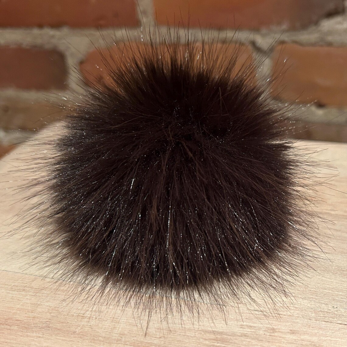 Brown Beaver Faux Fur Hat Pom Pom, 3.5-inch - Etsy