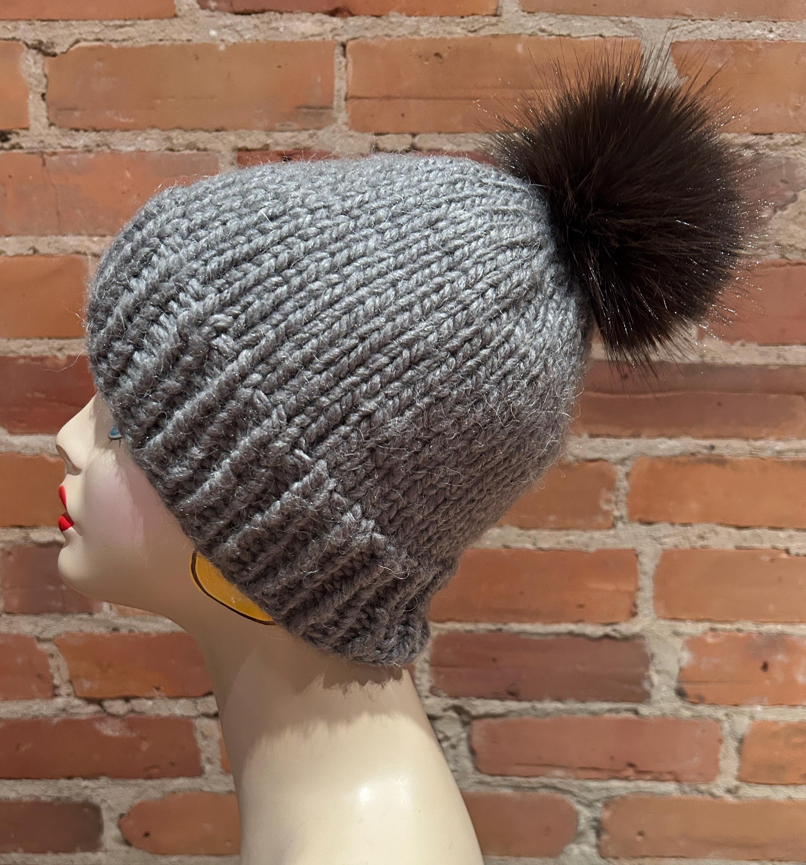 Brown Beaver Faux Fur Hat Pom Pom, 3.5-inch - Etsy