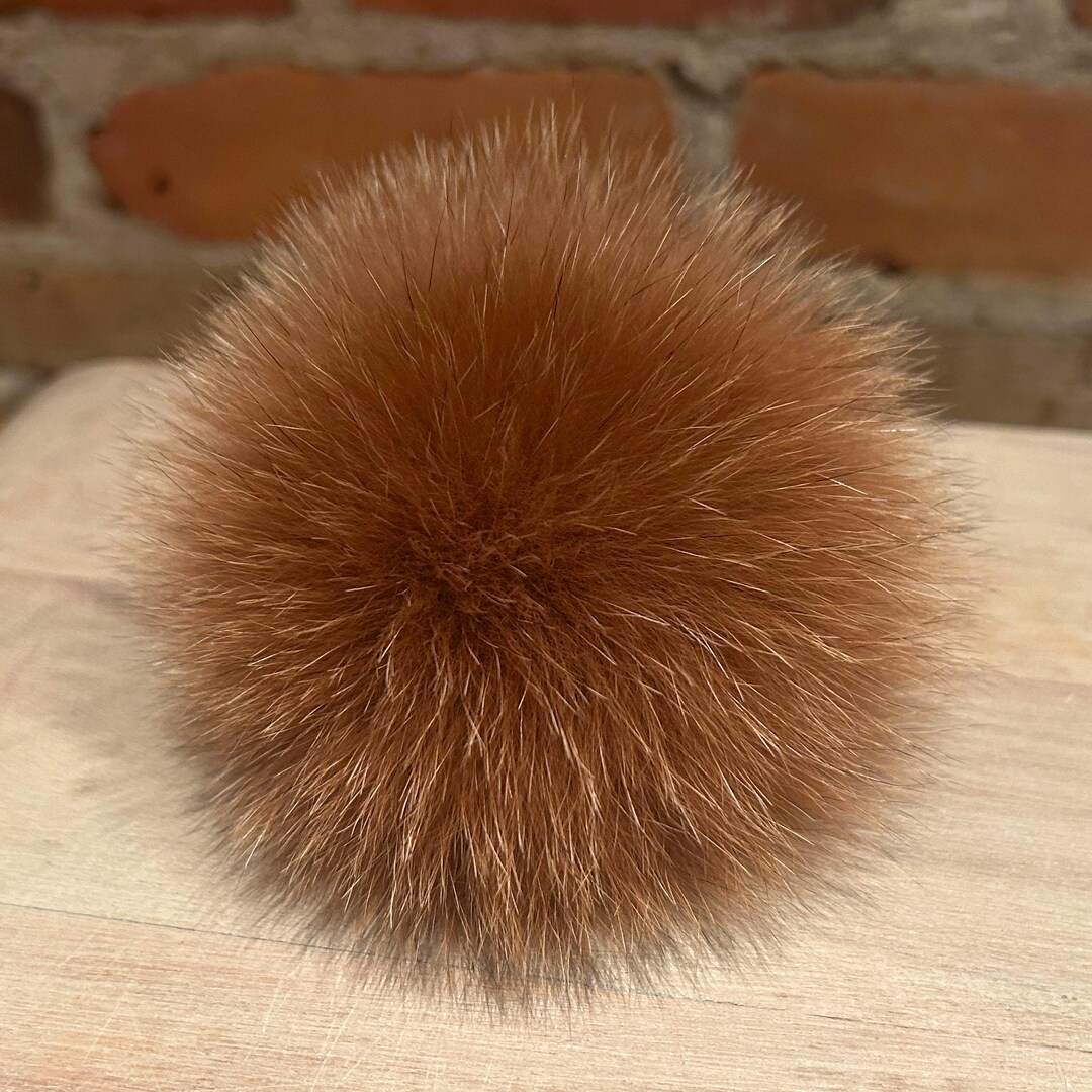 Ginger Gold Fox Pom, 4-inch and Detachable - Etsy