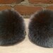 Faux Chinchilla Pom, Faux Fur Pom Pom, Faux Grey Pom, 4 Inch, Fur Ball ...