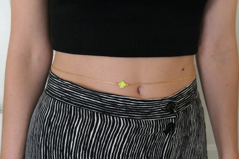 Lucky You Belly Chain 24k Gold Plated Body Jewelry Beach Etsy