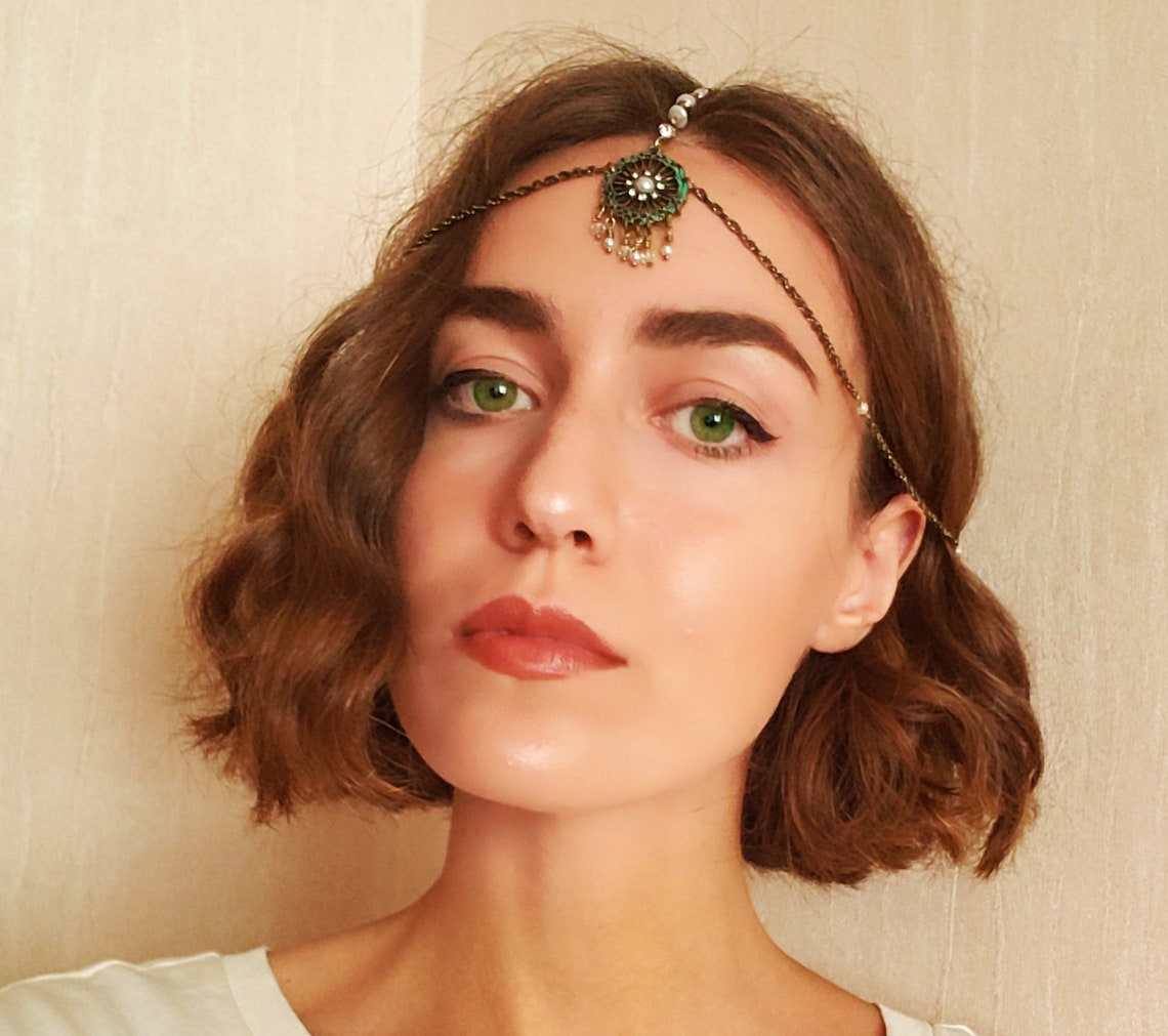 Hope Chain Headpiece Bohemian Head Chain Headdress Gypsy | Etsy