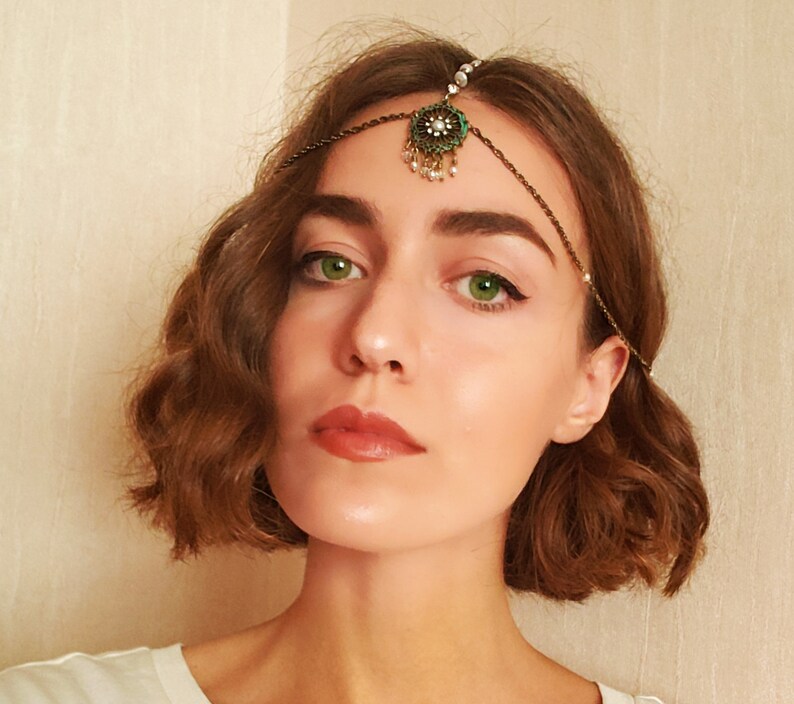 Hope Chain Headpiece Bohemian Head Chain Headdress Gypsy Etsy