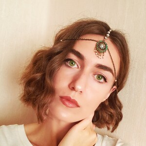 Hope Chain Headpiece, Bohemian Head Chain, Headdress, Gypsy Head Piece ...