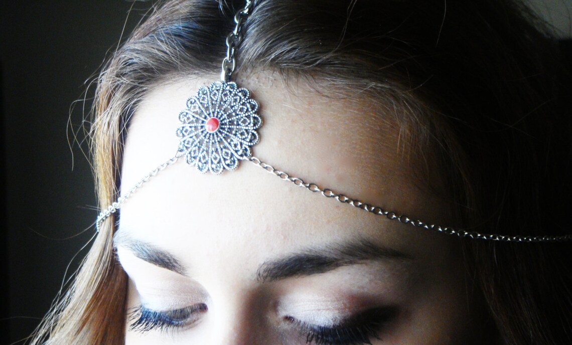CHAIN HEADPIECE Head Chain Vintage Head Chain Headdress - Etsy