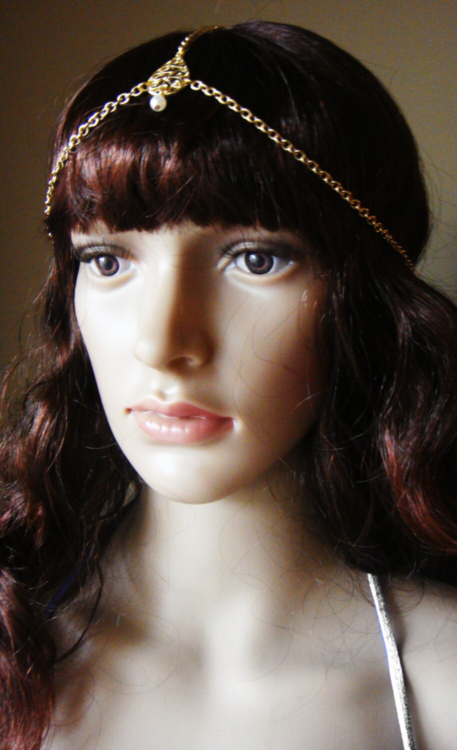 Bohemian Gold Plated Pearl Head Chain Headpiece Headdress - Etsy