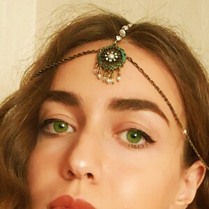 Hope Chain Headpiece, Bohemian Head Chain, Headdress, Gypsy Head Piece ...