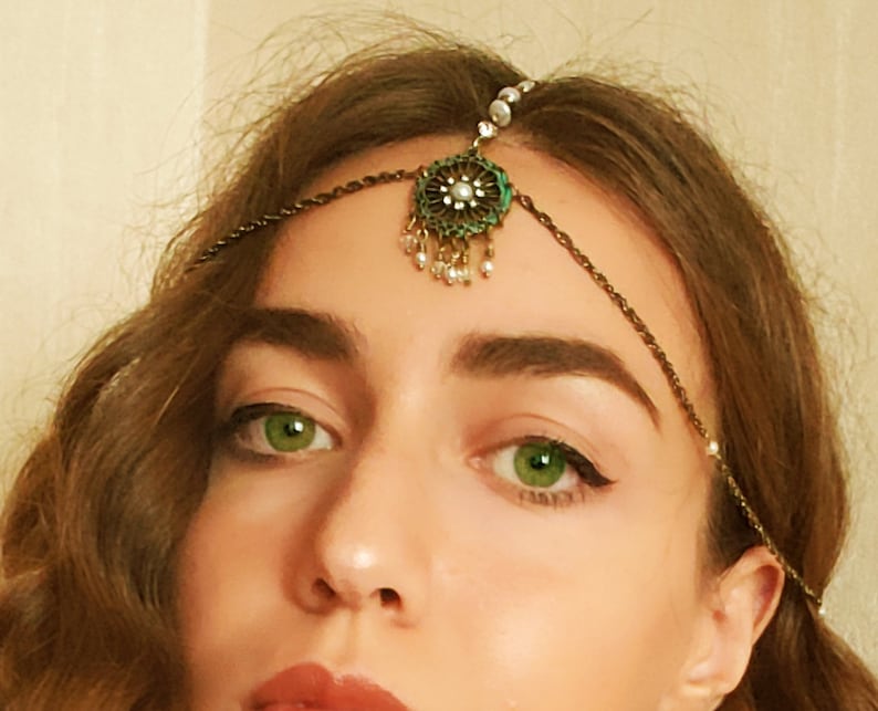Hope Chain Headpiece Bohemian Head Chain Headdress Gypsy - Etsy