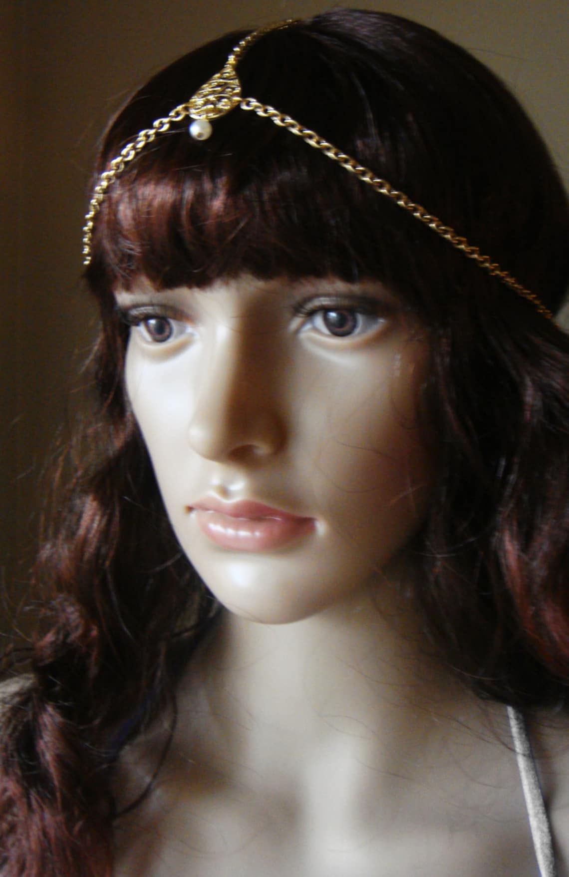 Bohemian Gold Plated Pearl Head Chain Headpiece Headdress - Etsy