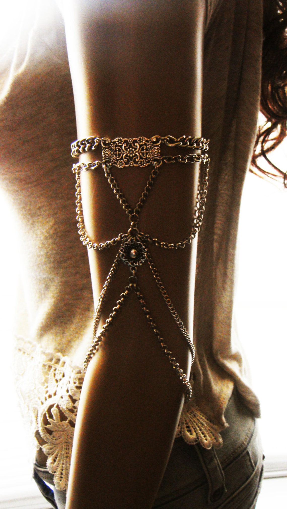 Chain Armlet Shoulder Armor Chain Shoulder Jewelry Shoulder - Etsy