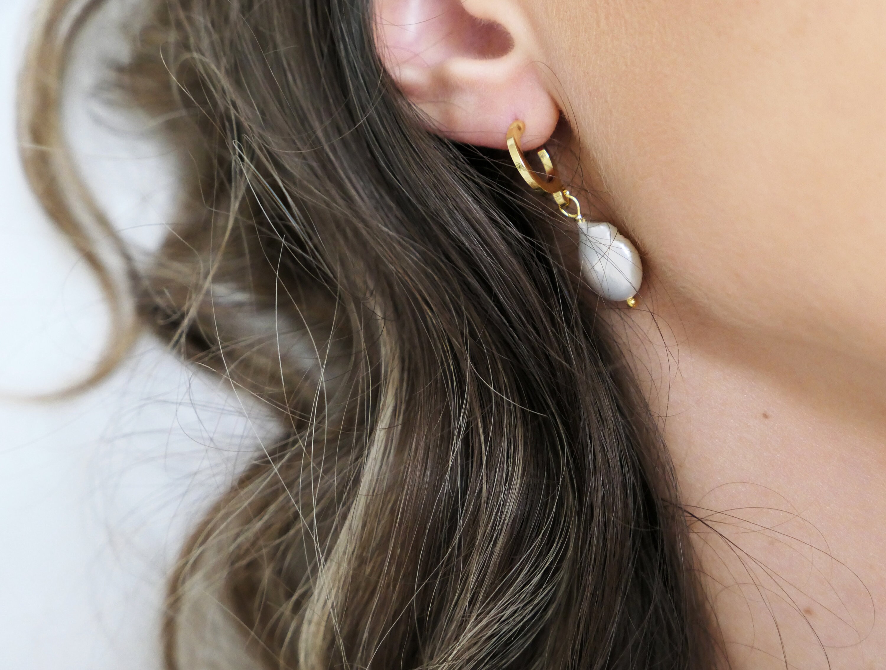 Charming Pearl Earrings 24K Gold Plated Pearl Drop Earring | Etsy