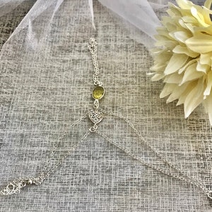 Love Hand Chain, Topaz Bracelet,925 Sterling Silver Bracelet, Bracelet ...