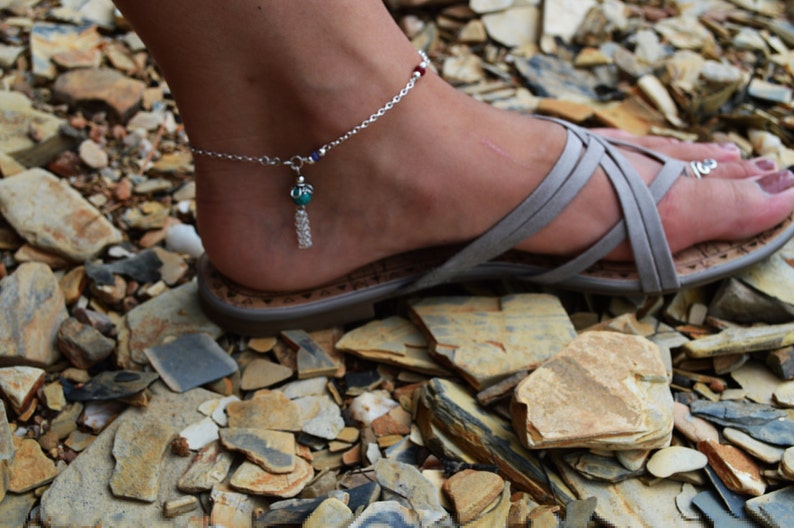 925 Sterling Silver Anklet, Silver Bracelet, Foot Jewelry, Bridesmaid ...