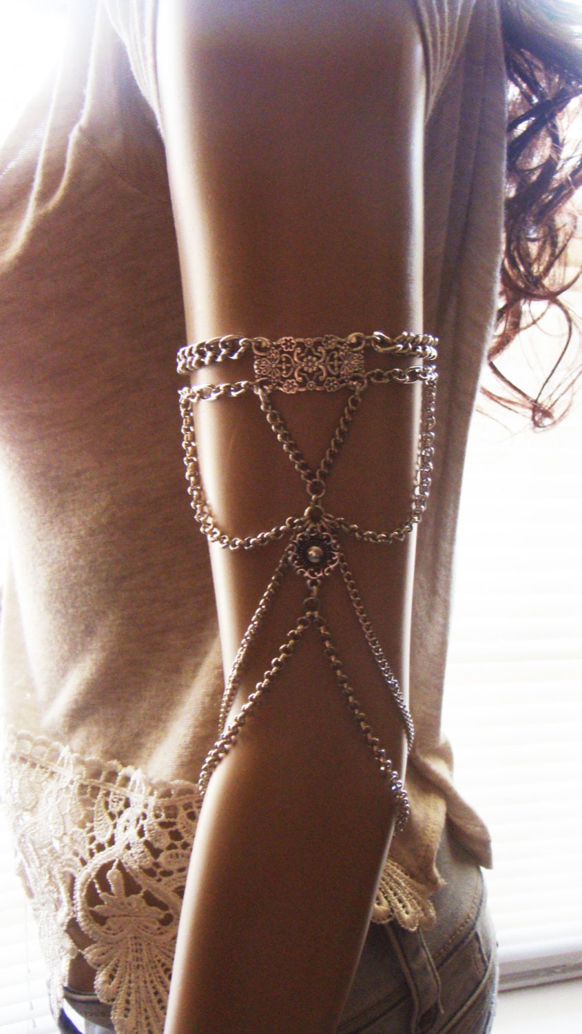 Chain Armlet Shoulder Armor Chain Shoulder Jewelry Shoulder - Etsy
