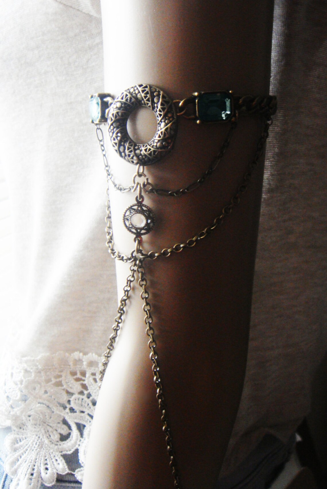 Chain Armlet Shoulder Armor Chain Shoulder Jewelry Shoulder - Etsy