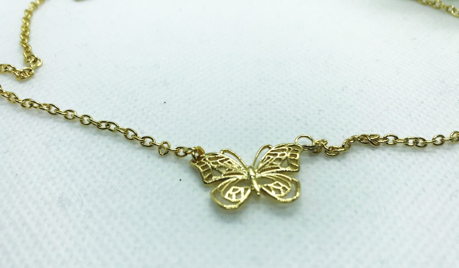 Little Butterfly Belly Chain Body Jewelry 24 K Gold Plated | Etsy