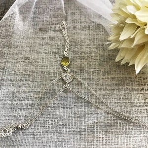 Love Hand Chain, Topaz Bracelet,925 Sterling Silver Bracelet, Bracelet ...