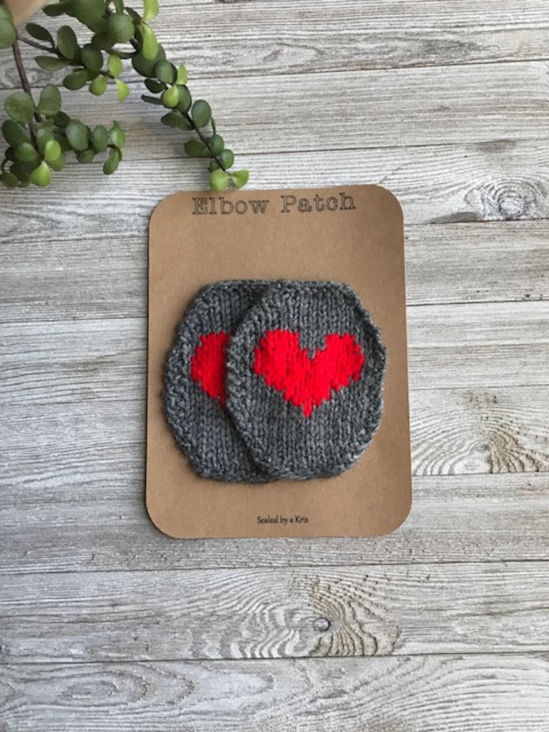 Valentine’s Day Heart Elbow Patches, Mother's Day Gift Hand Knit Elbow ...
