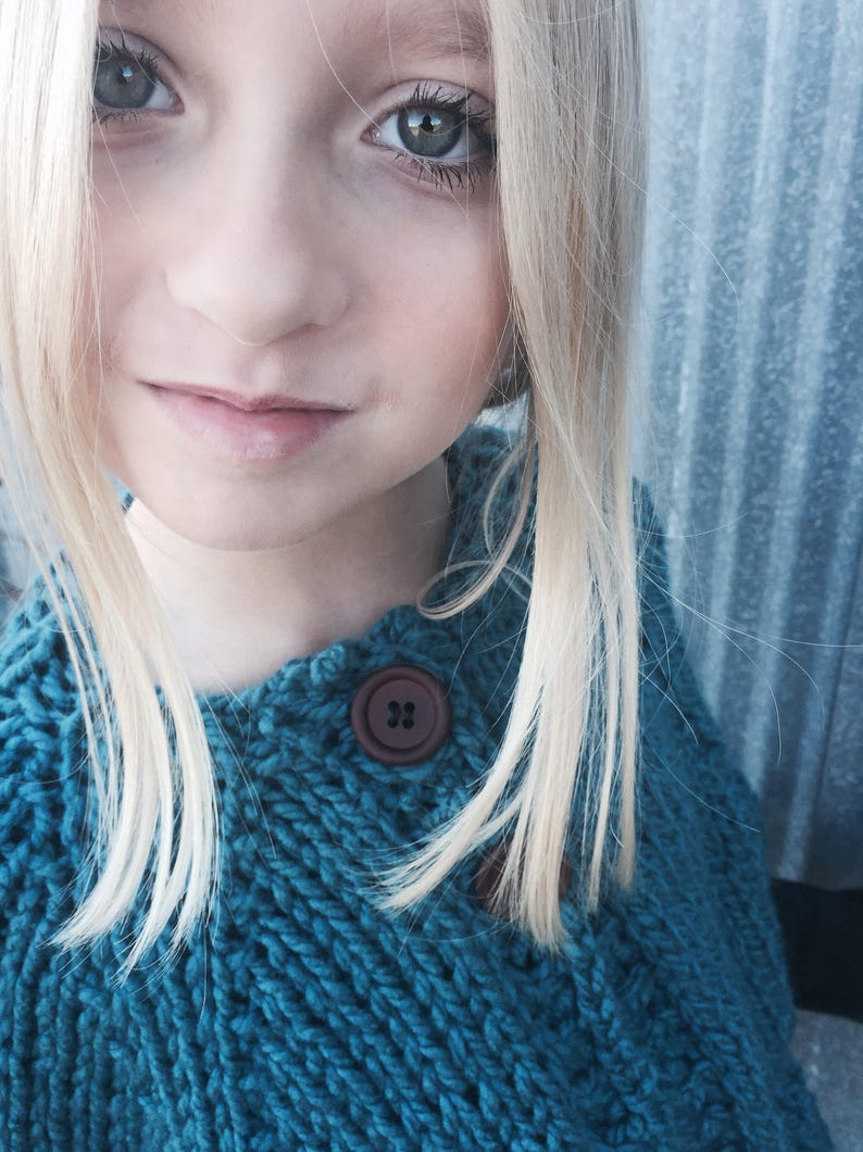 Knitting Pattern Girls Cape Toddler Cape Knitting Pattern - Etsy New ...