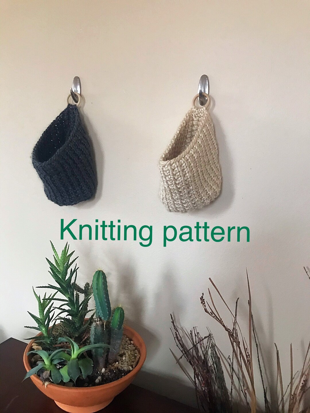 Basket Knitting Pattern,home Decor Bulky Knitting Pattern, Storage ...