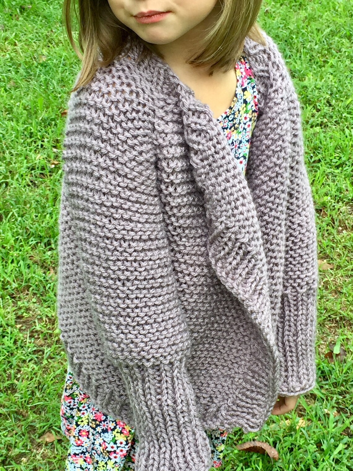 Easy Knitting Pattern Comfy Sweater Girls Knit Sweater Knit | Etsy