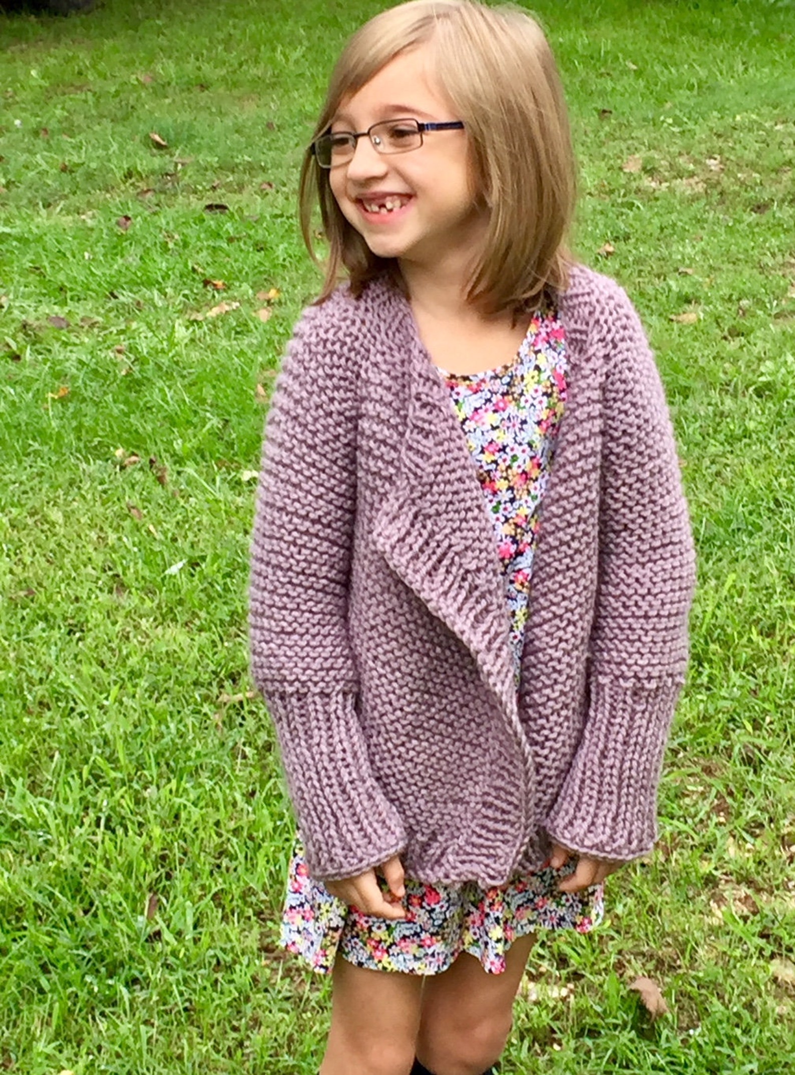 Easy Knitting Pattern Comfy Sweater Girls Knit Sweater Knit | Etsy