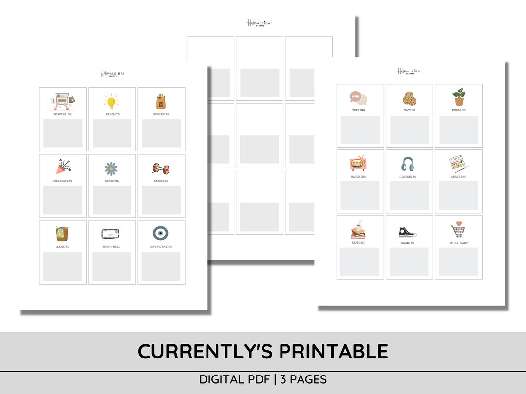 Currently Printable for Medium Size Passion Planner - Etsy