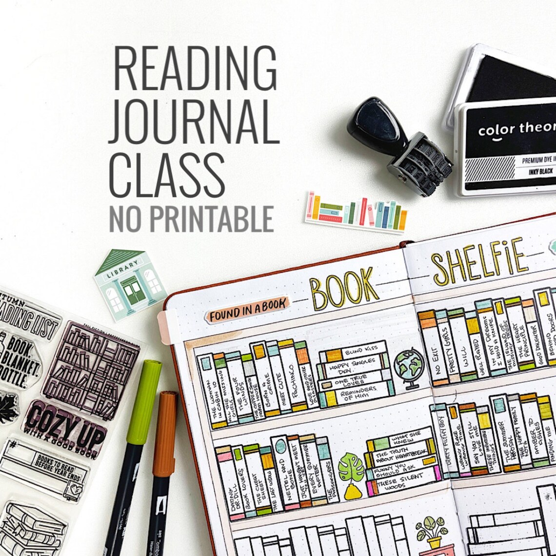 Reading & Book Journal Class No Printable - Etsy