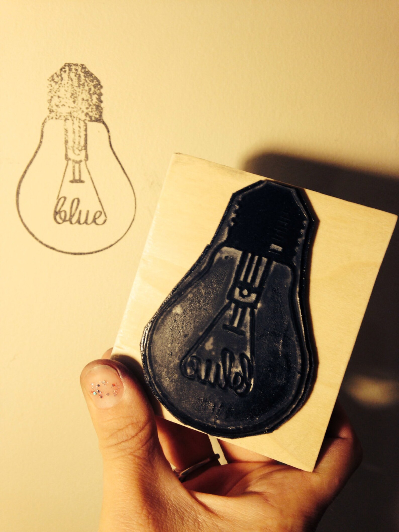 Custom 2 Inch Rubber Stamp Made to Order Artwork & | Etsy