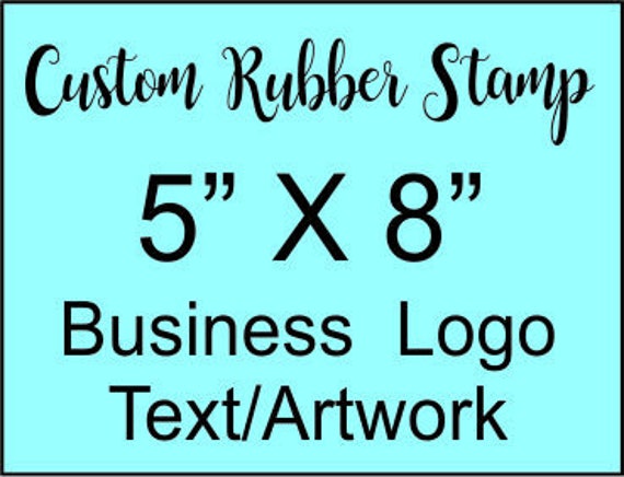Extra Large Custom Rubber Stamp. Handmade DIY wedding idea | Etsy